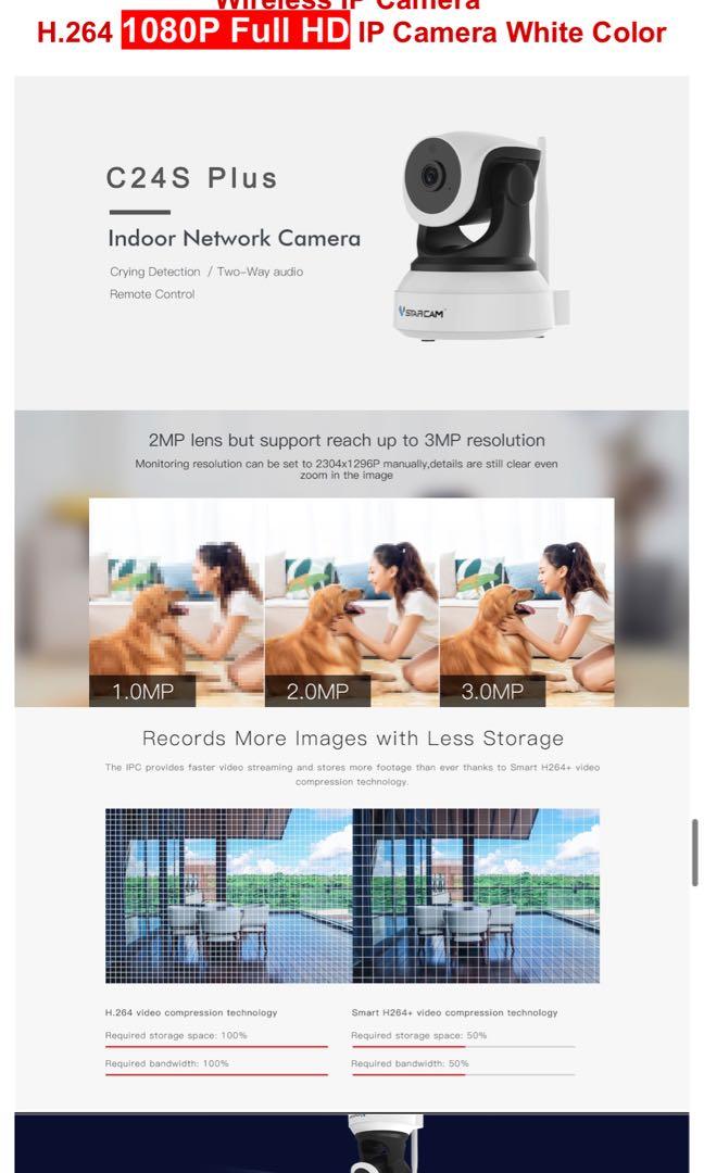 Vstarcam C24S Plus, Furniture & Home Living, Security & Locks, Security ...