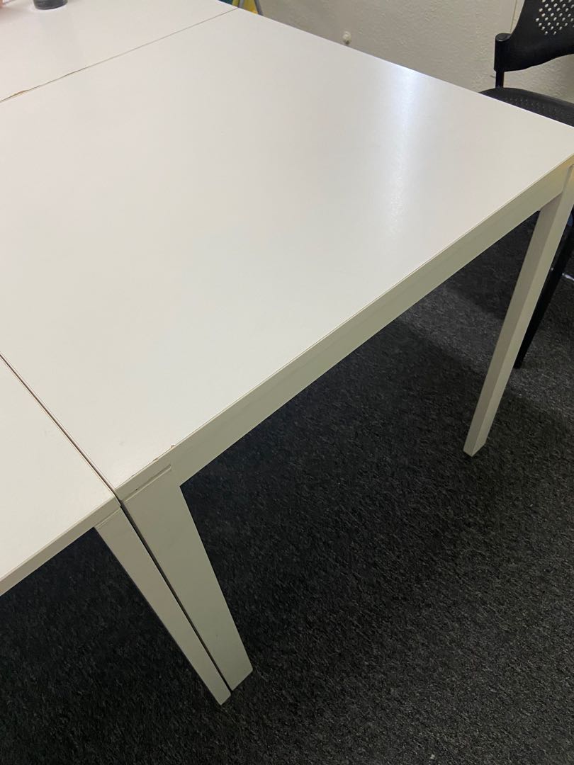 White Square Table, Furniture & Home Living, Kitchenware & Tableware ...