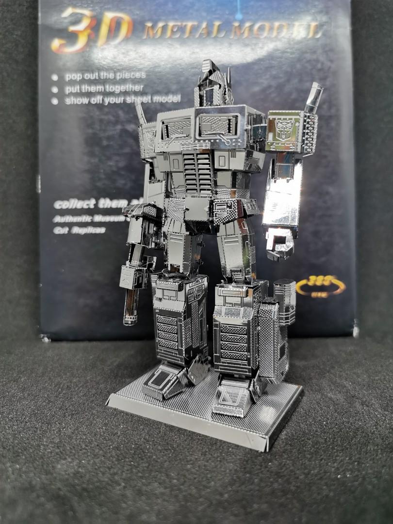 3d metal puzzle Optimus Prime Mini silver, Hobbies & Toys, Toys & Games ...