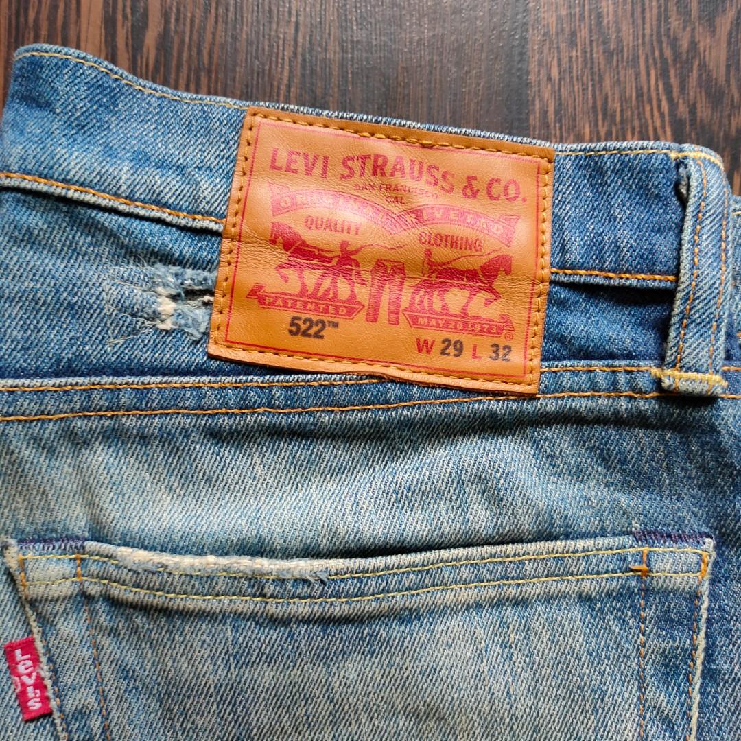 522 LEVI'S DENIM "White Oak" Slim Tapered, Men's Fashion, Bottoms ...