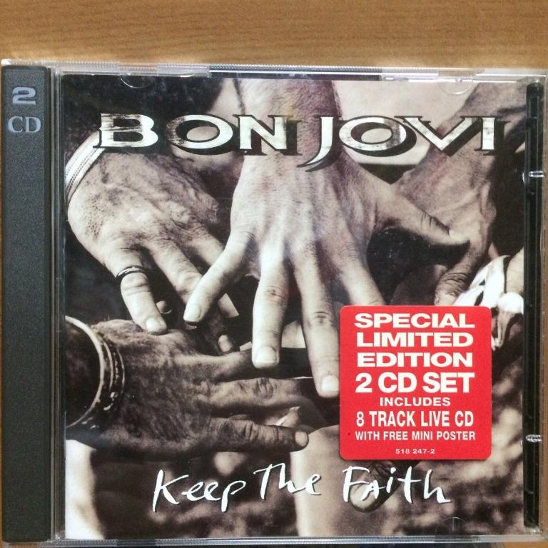 CD Bon Jovi Keep The Faith Limited Edition 2 CD (Germany), 興趣及遊戲, 音樂、樂器 ...