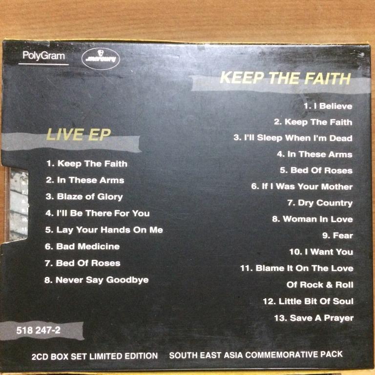 CD Bon Jovi Keep The Faith Limited Edition 2 CD (Germany), 興趣及遊戲, 音樂、樂器 ...