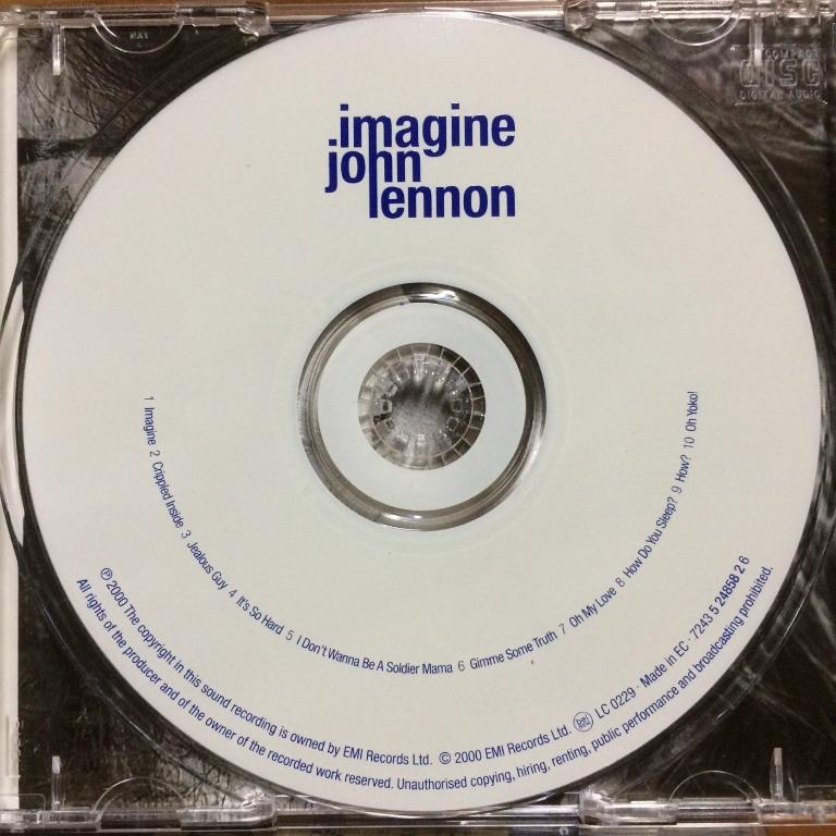 CD John Lennon (The Beatles) Imagine(EC), 興趣及遊戲, 音樂、樂器 & 配件, 音樂與媒體 - CD ...