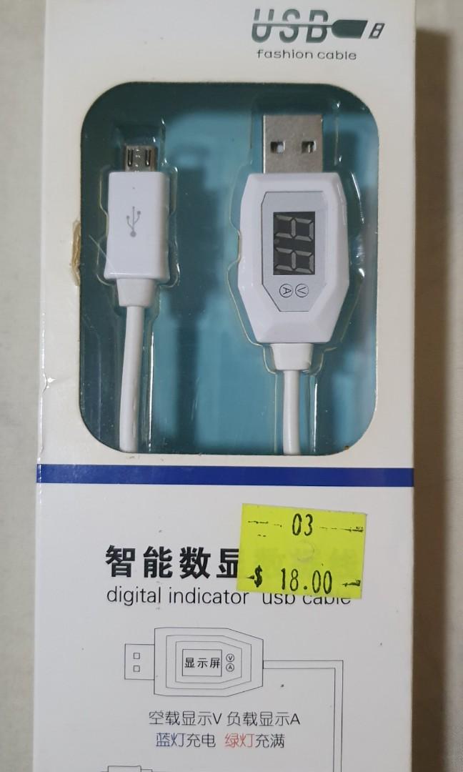 Digital Indicator USB Fashion Cable, Computers & Tech, Parts ...