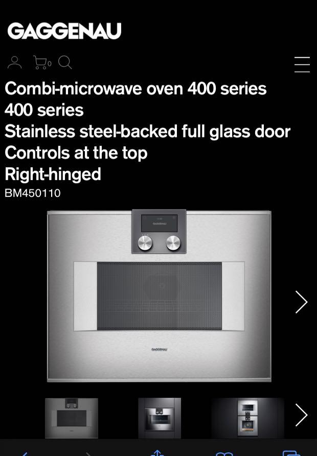 最後一部***請直接聯絡WhatsApp電話92113391 Gaggenau 焗爐 及 微波, 家庭電器, 廚房電器, 焗爐及多士爐 ...