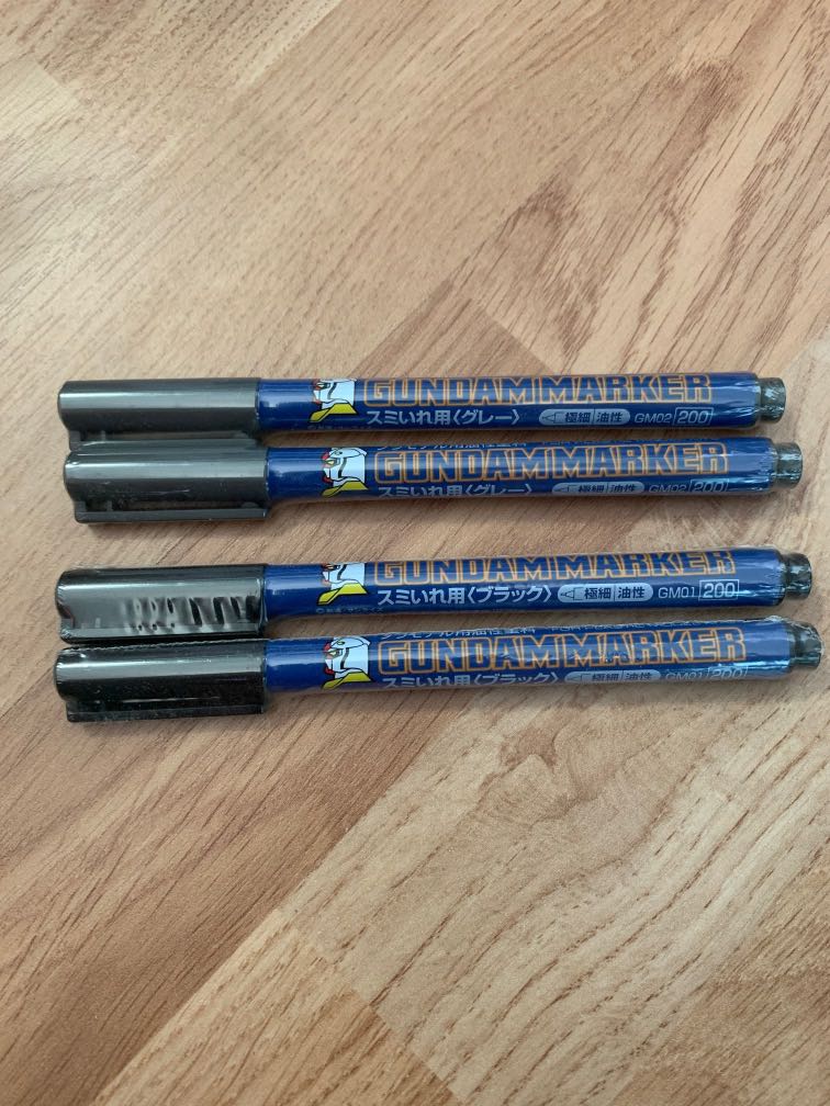 Panel lining Gundam markers Grey, Hobbies & Toys, Toys & Games on Carousell