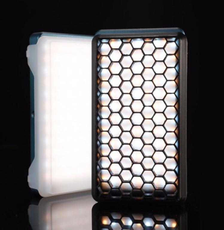 Honeycomb Grid and Diffuser for Falcon Eyes F7 12W RGB LED Pocket Light ...