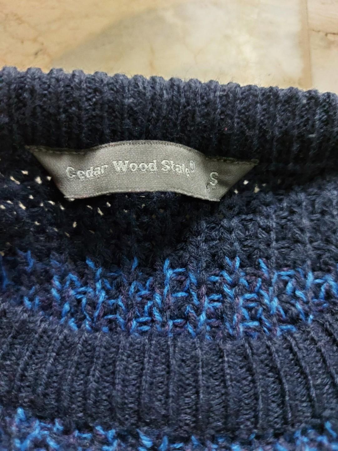 Original Cedar Wood State Knitted Sweater, Women's Fashion, Tops ...