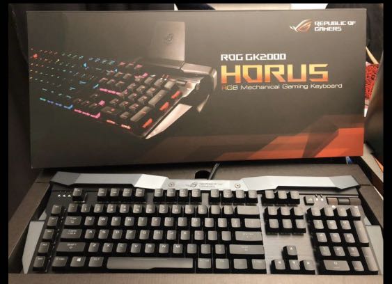 ASUS ROG GK2000 HORUS mechanical gaming keyboard 100%全新鍵盤, 電腦＆科技, 電腦周邊及 ...