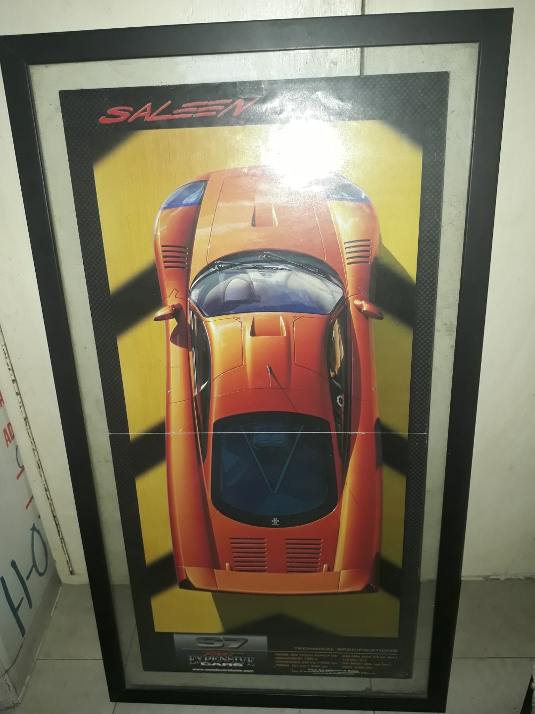 Saleen car glass frame, Furniture & Home Living, Home Decor, Frames ...