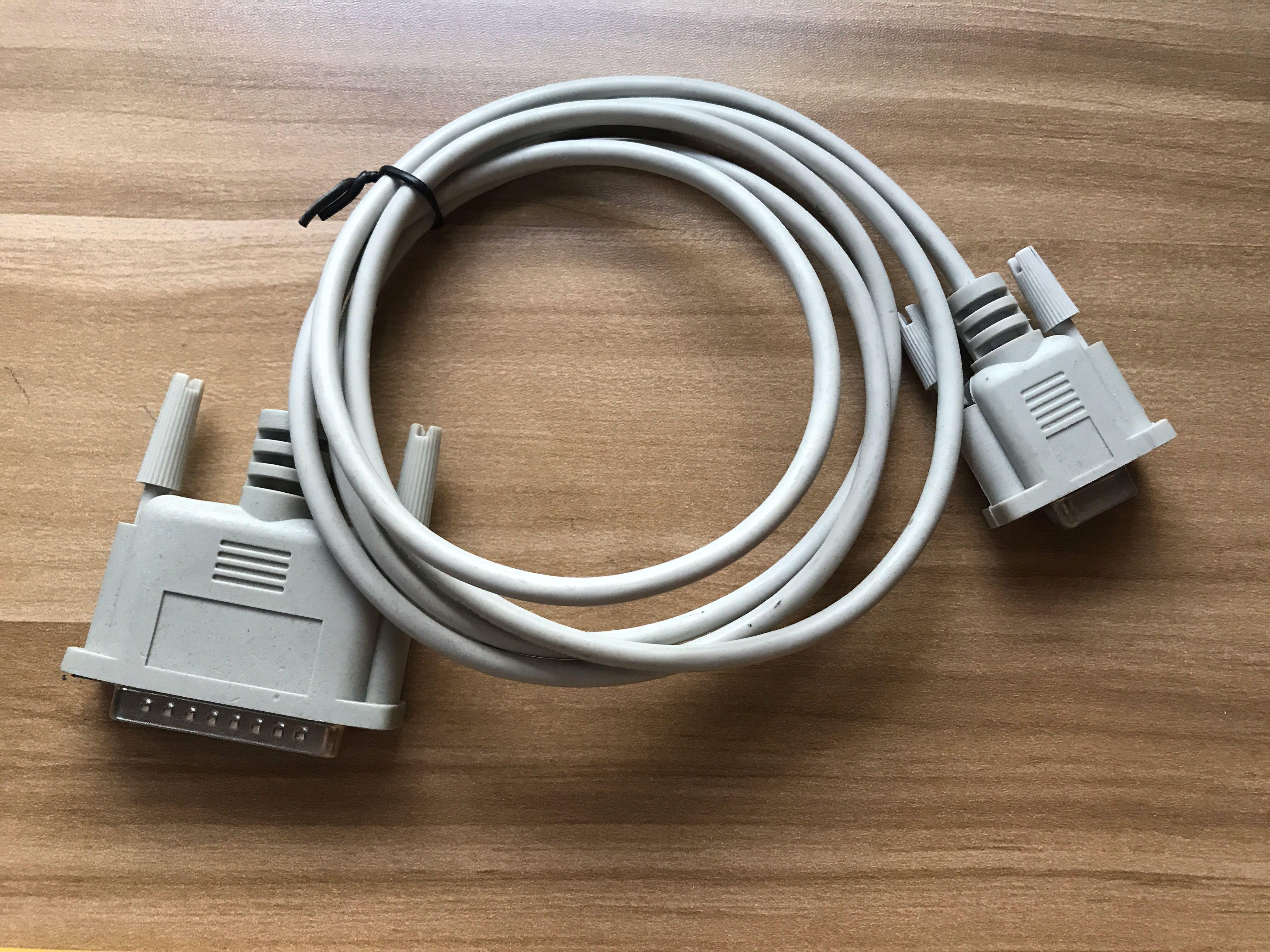 Serial / RS232 cable db9 and db25 , 9 pin male to 25 pin female ...