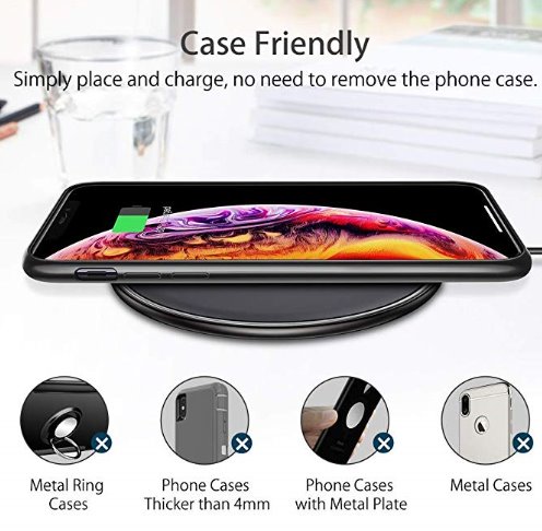 Slim & Light Wireless Charger, Heat Control, Fast-Charging, Mobile ...