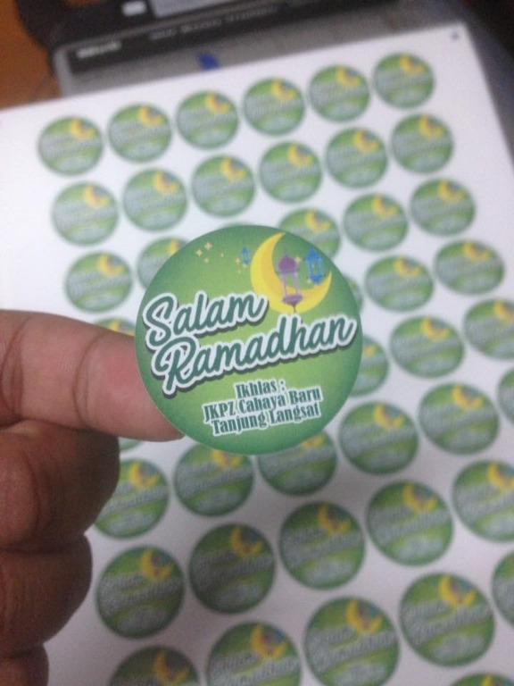 Transparent & white based sticker, Hobbies & Toys, Stationery & Craft ...