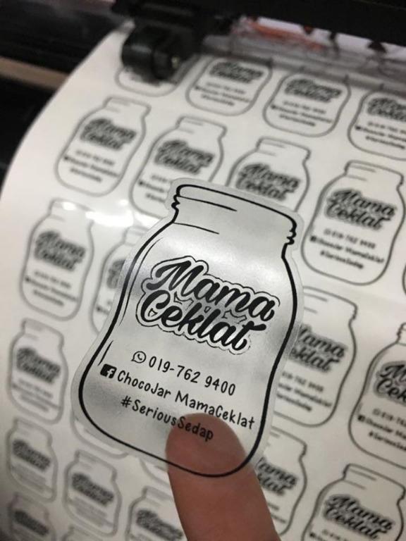 Transparent & white based sticker, Hobbies & Toys, Stationery & Craft ...