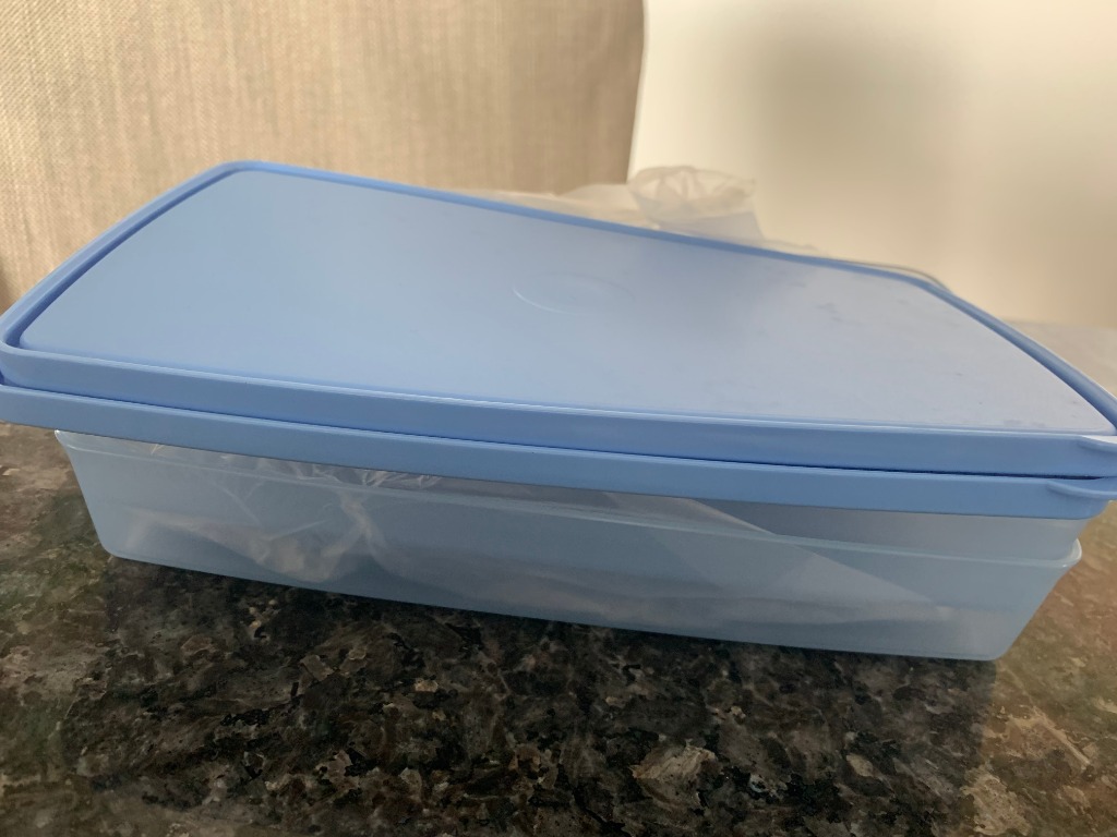 Tupperware rectangular boxes with lids, Furniture & Home Living ...