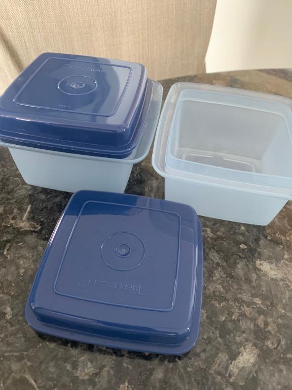 Tupperware box with lids (square & round), Furniture & Home Living ...