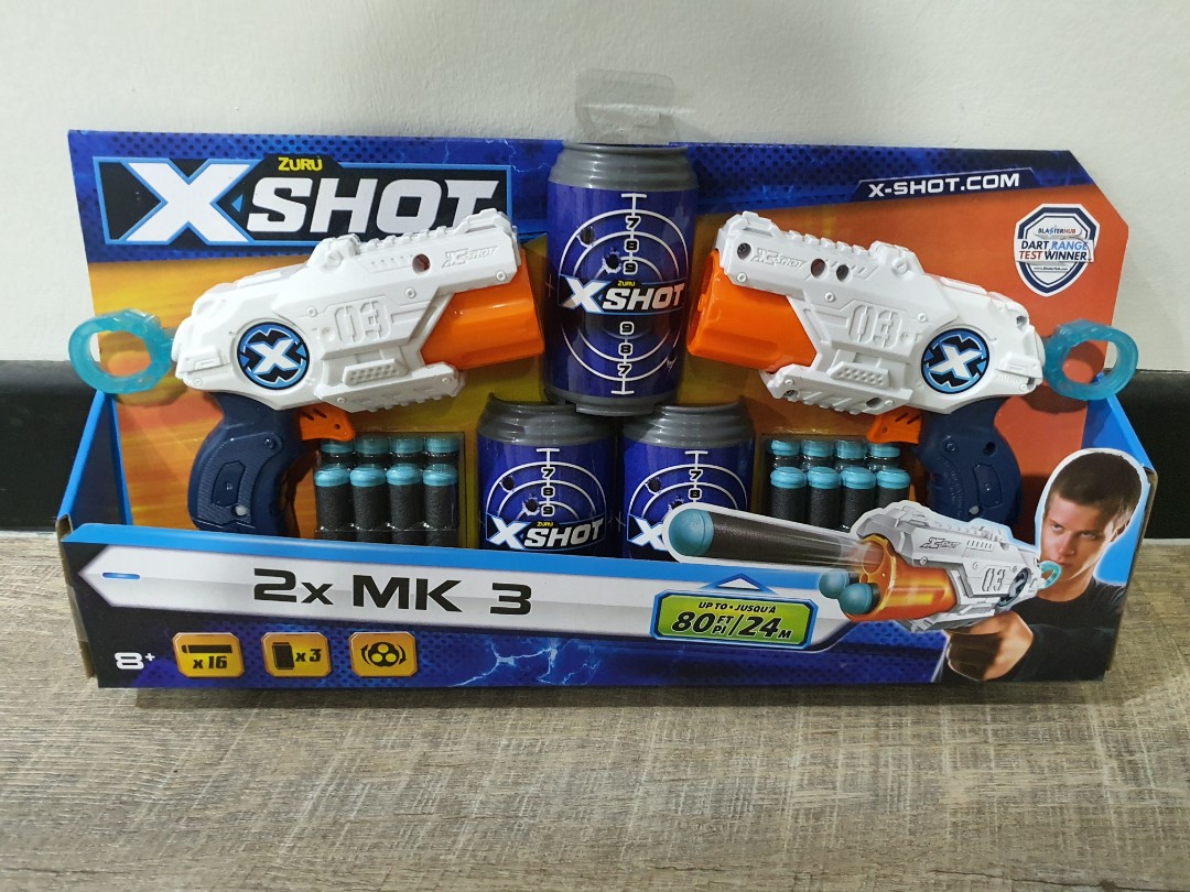 X shot double pack toy gun, Hobbies & Toys, Toys & Games on Carousell