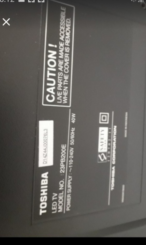 23 inch LED TV Toshiba, TV & Home Appliances, TV & Entertainment, TV on ...