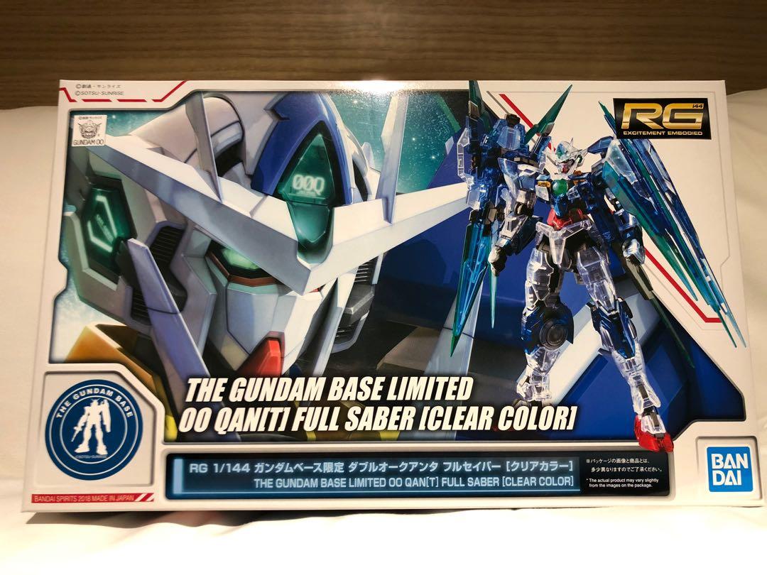 高達模型 Gundam RG1/144 00Q Trans-AM 彩色透明 The Gundam Base, 興趣及遊戲, 玩具 & 遊戲類 ...