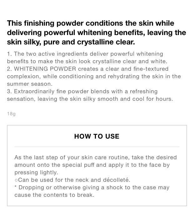 Albion Exage White Whitening Powder, Beauty & Personal Care, Face ...
