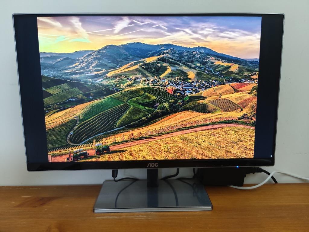 AOC i2367fh 的超窄邊框 23 吋 IPS 螢幕 90%new 100%work, 電腦＆科技, 電腦周邊及配件, 電子屏幕 ...