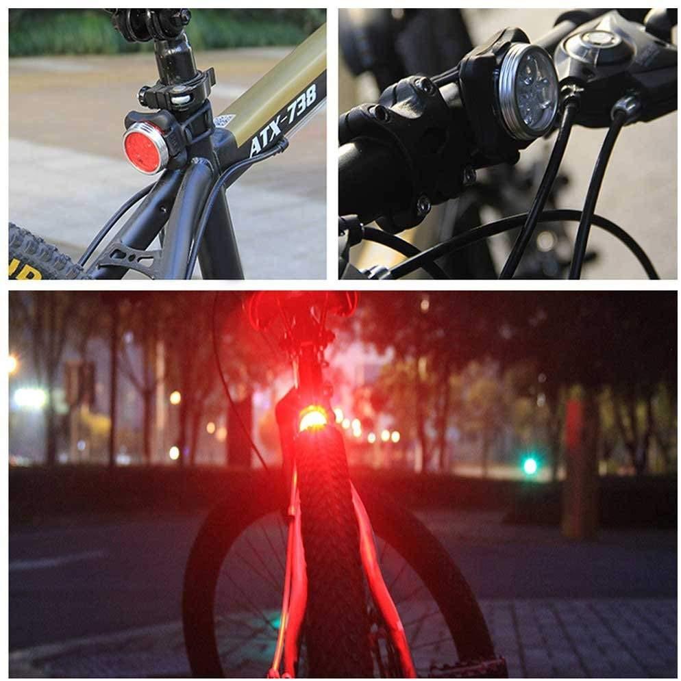 Bikemate Bicycle Bike Front and Rear Led Light USB Rechargeable ...