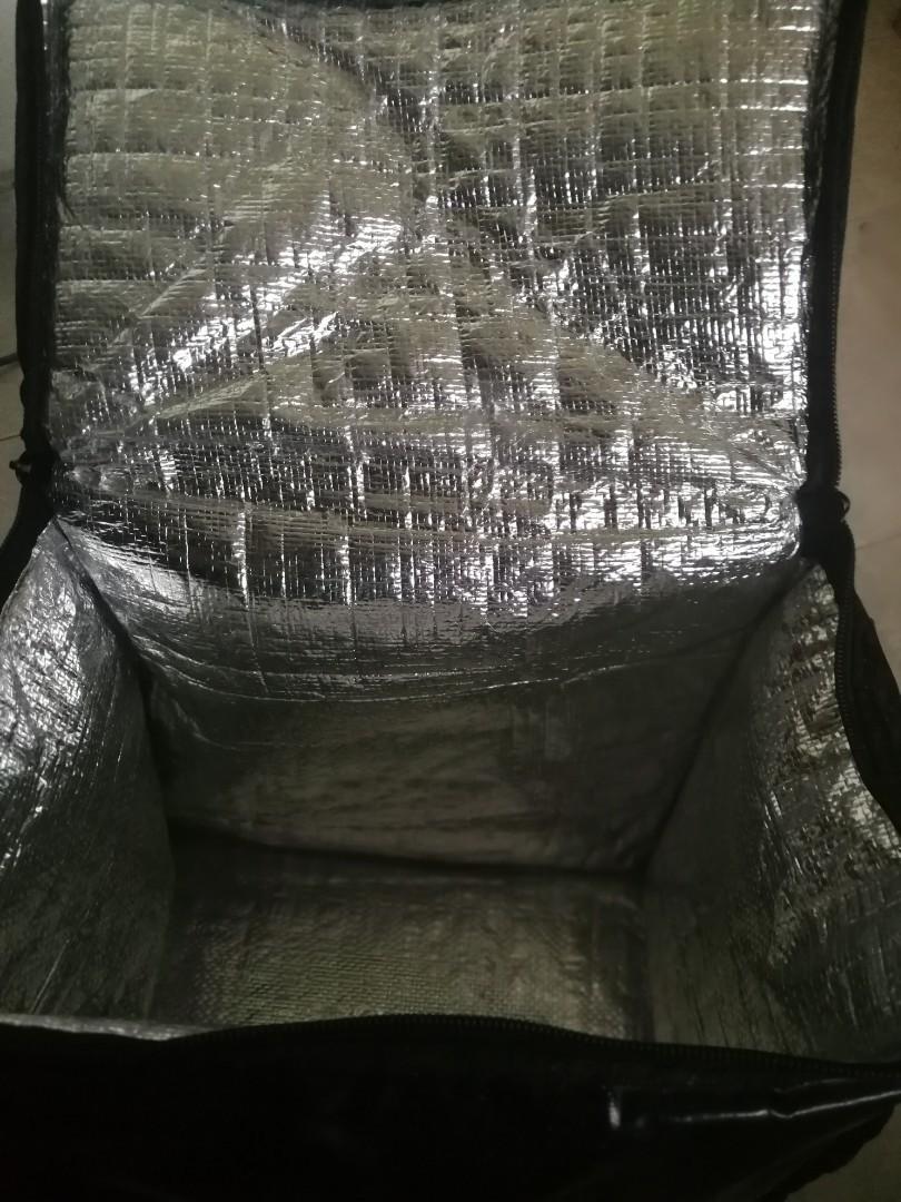 Black thermal bag, Luxury, Bags & Wallets on Carousell