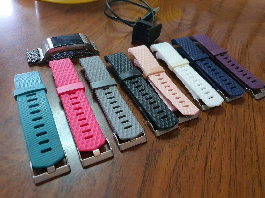 Fitbit Charge 2 with 9 straps, Computers & Tech, Parts & Accessories ...