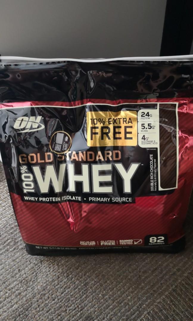 Gold Standard Whey Protein Isolate 5.5lbs, Health & Nutrition, Health ...