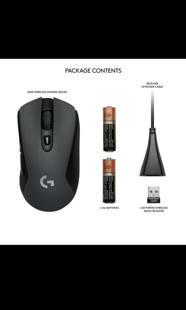 Logitech G603 LIGHTSPEED Wireless Gaming Mouse, Electronics, Computer ...