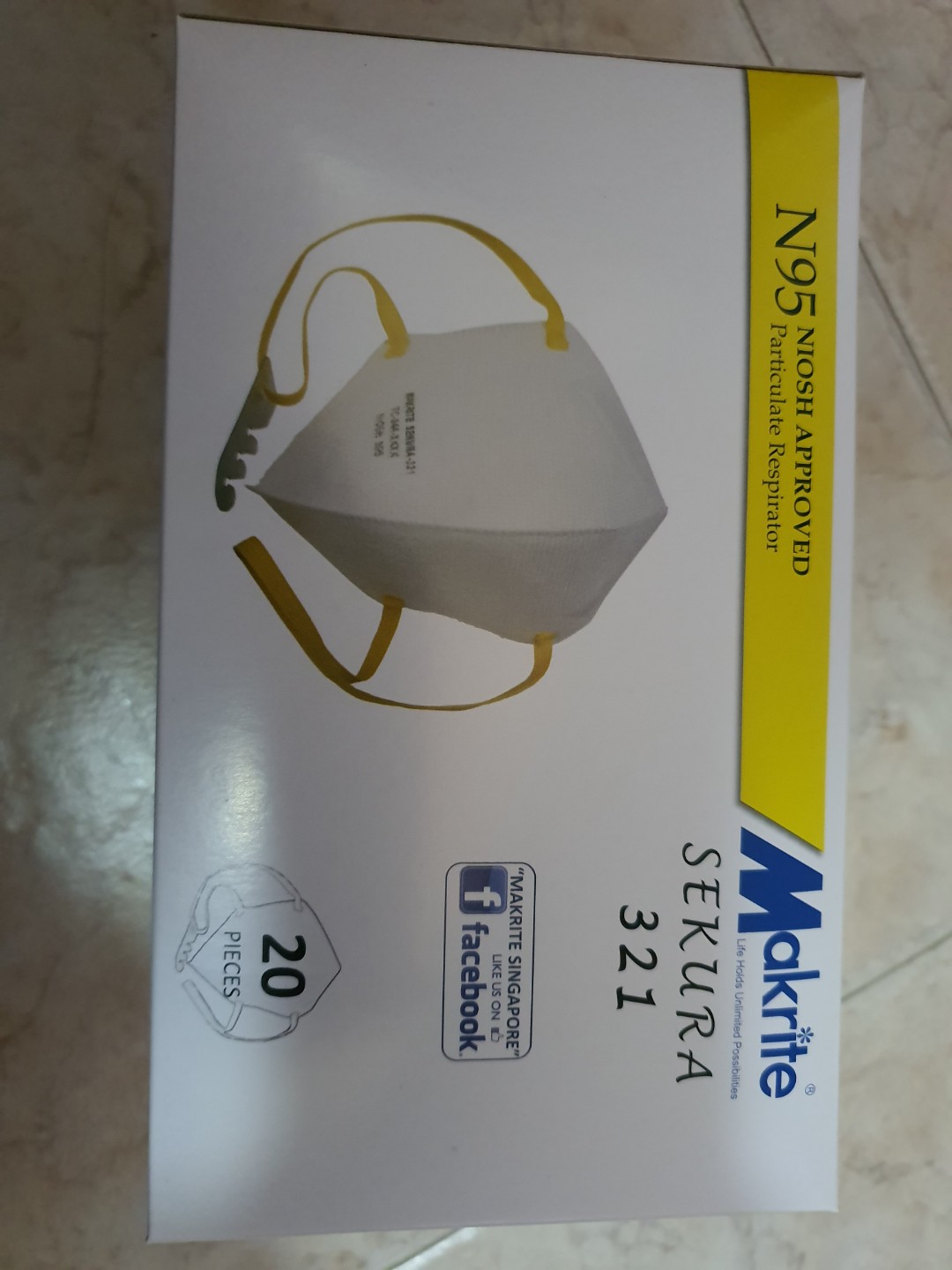 Makrite N95 Mask, Health & Nutrition, Face Masks & Face Shields on ...