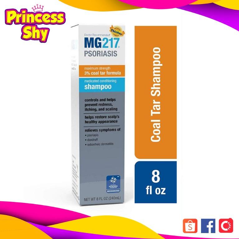 MG217 Psoriasis Medicated Conditioning 3% Coal Tar Shampoo 8 oz 240ml ...
