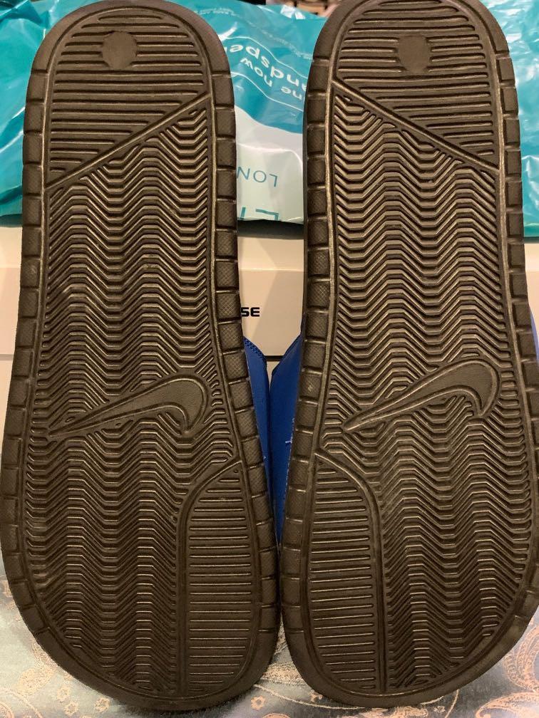 Nike Benassi JDI Black Royal Slides Have a Nike Day Smiley Face, Men's ...