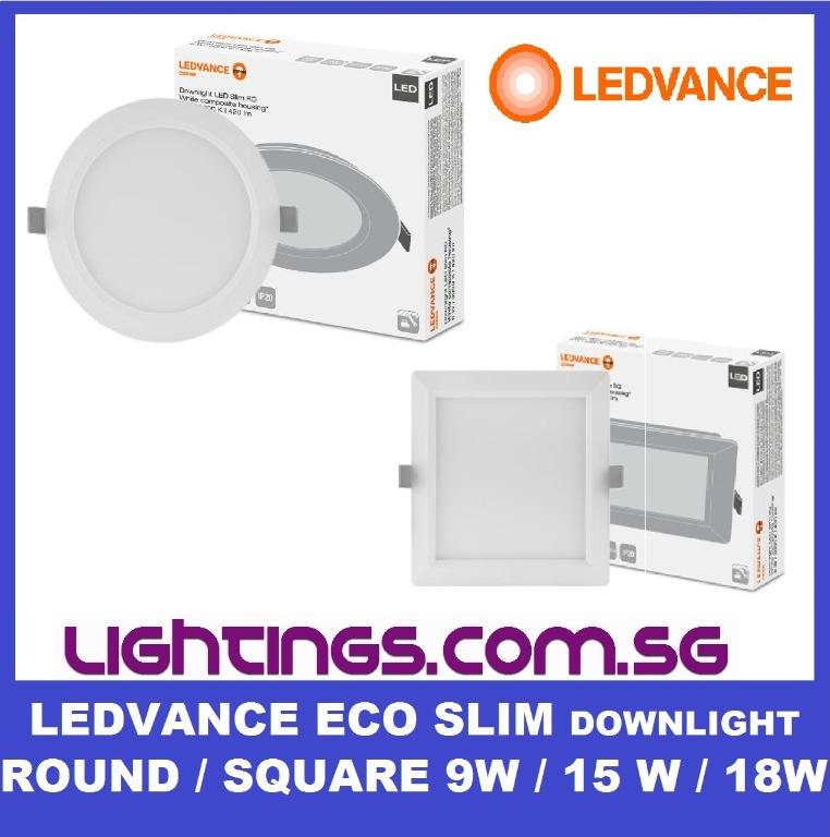 OSRAM Ledvance Slim LED Downlight, Furniture & Home Living, Lighting ...