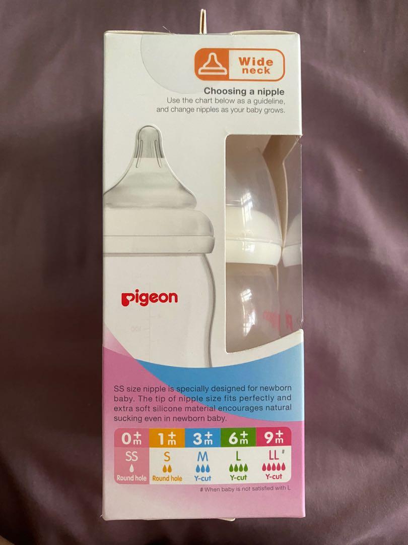 Pigeon SofTouch™ Wide Neck PP Nursing Bottle (160ml), Babies & Kids, Nursing & Feeding ...