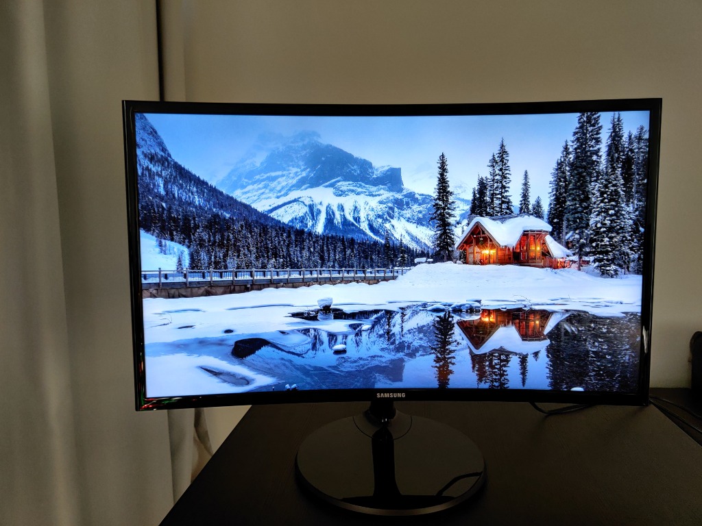Samsung 27" inch curved monitor FHD C27F390FHE, Computers & Tech, Parts ...