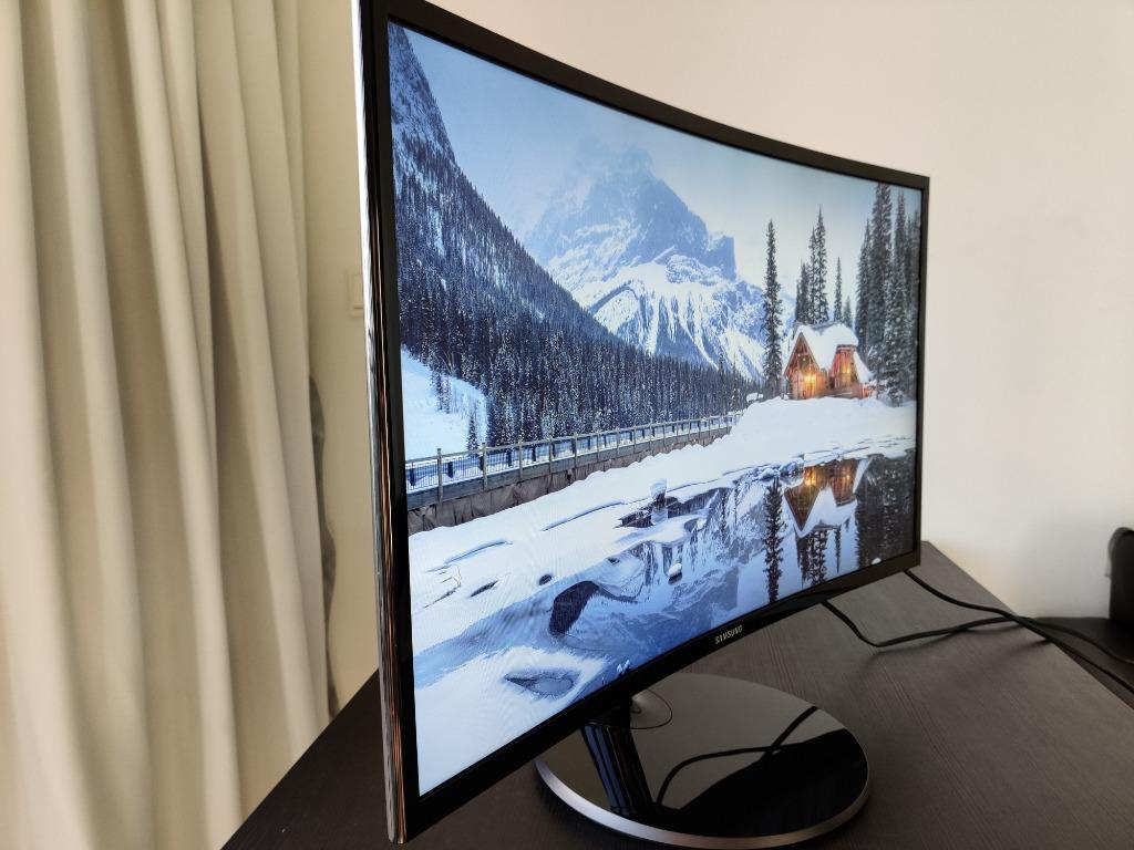 Samsung 27" inch curved monitor FHD C27F390FHE, Computers & Tech, Parts ...