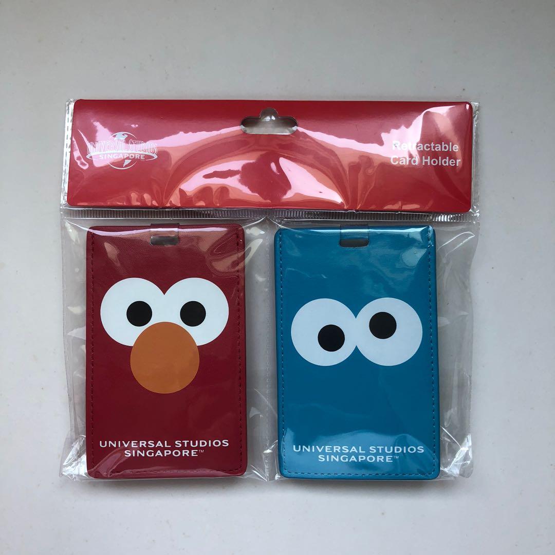 Sesame Street Elmo & Cookie Monster Universal Studios Retractable ID ...