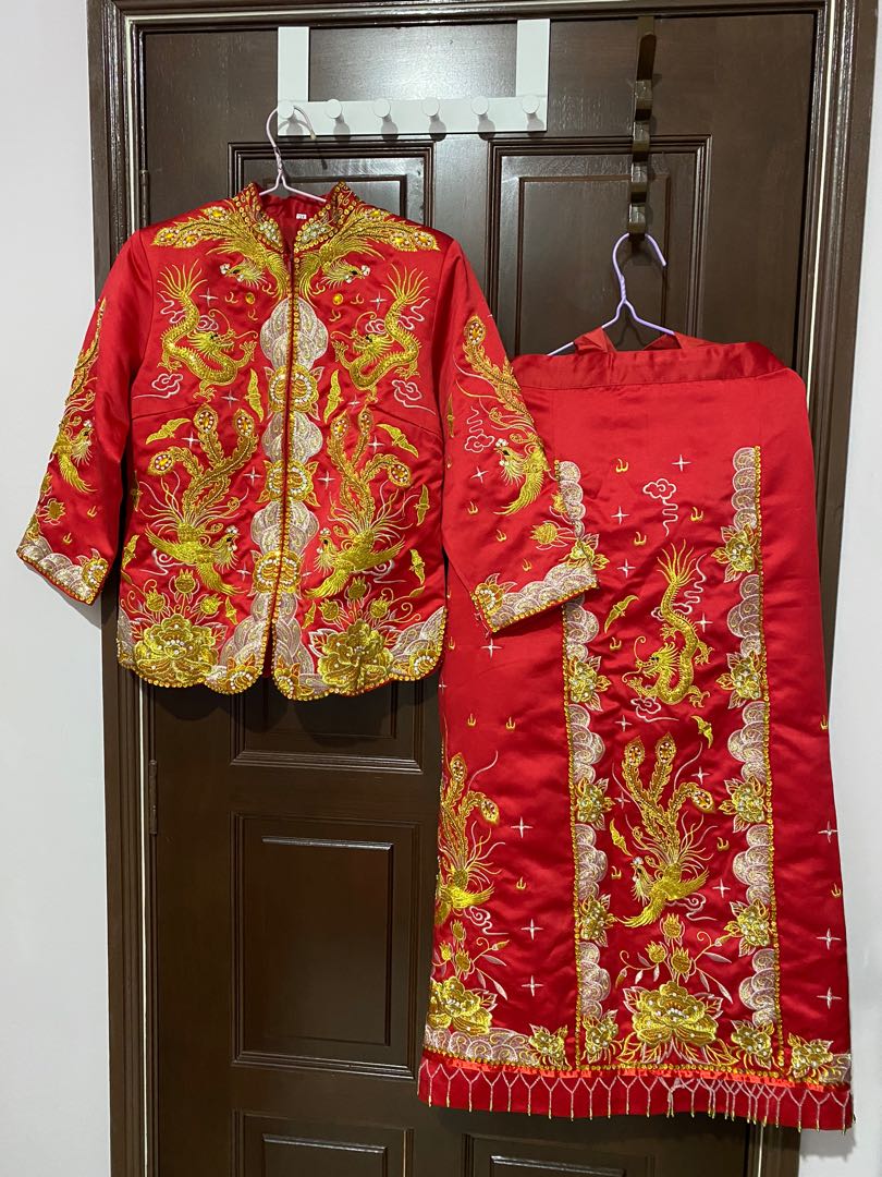 Traditional Wedding Gown Chinese Kua , Women's Fashion, Dresses & Sets ...
