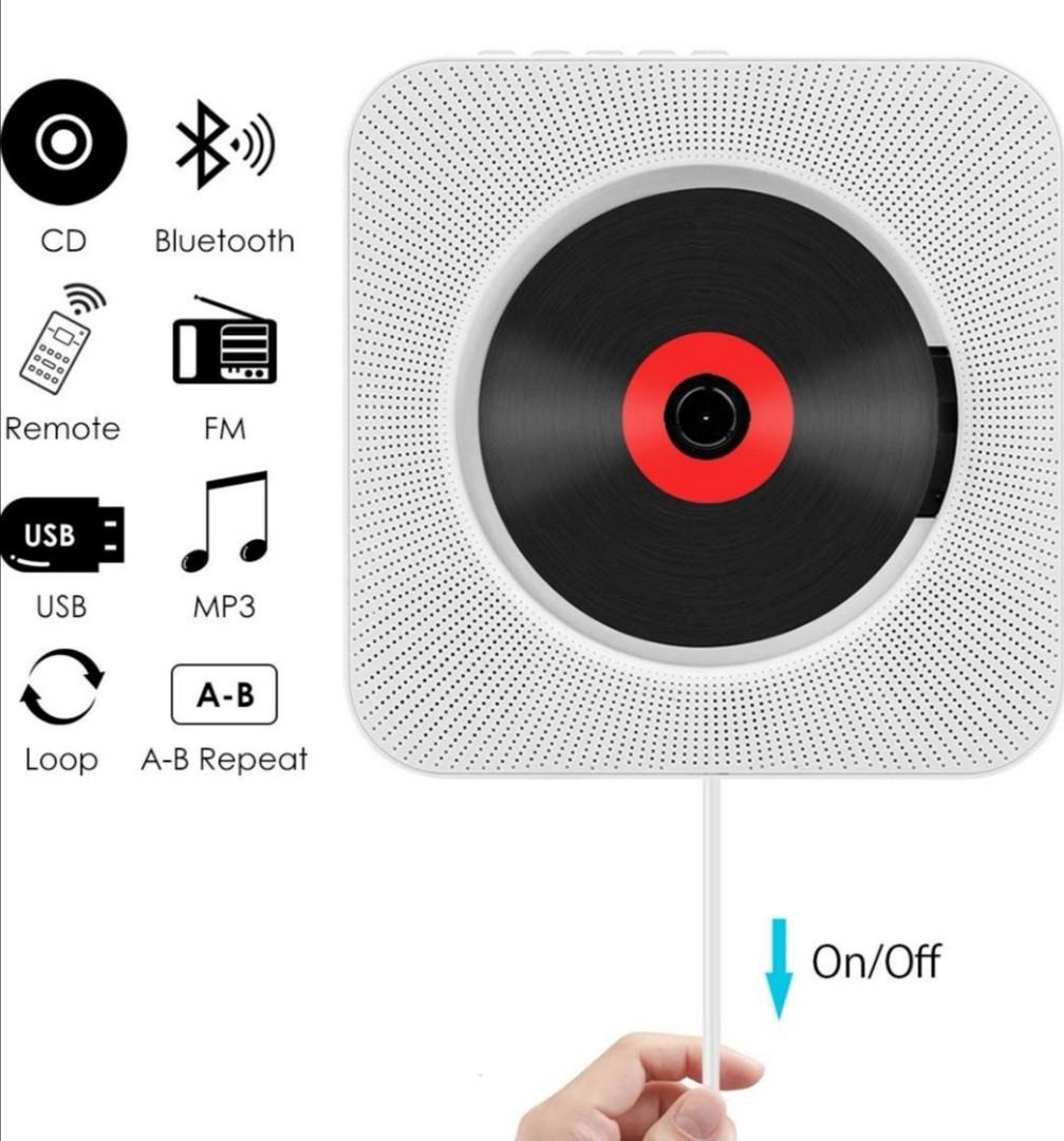 Wall Mount CD Player Bluetooth FM, Audio, Portable Music Players on ...