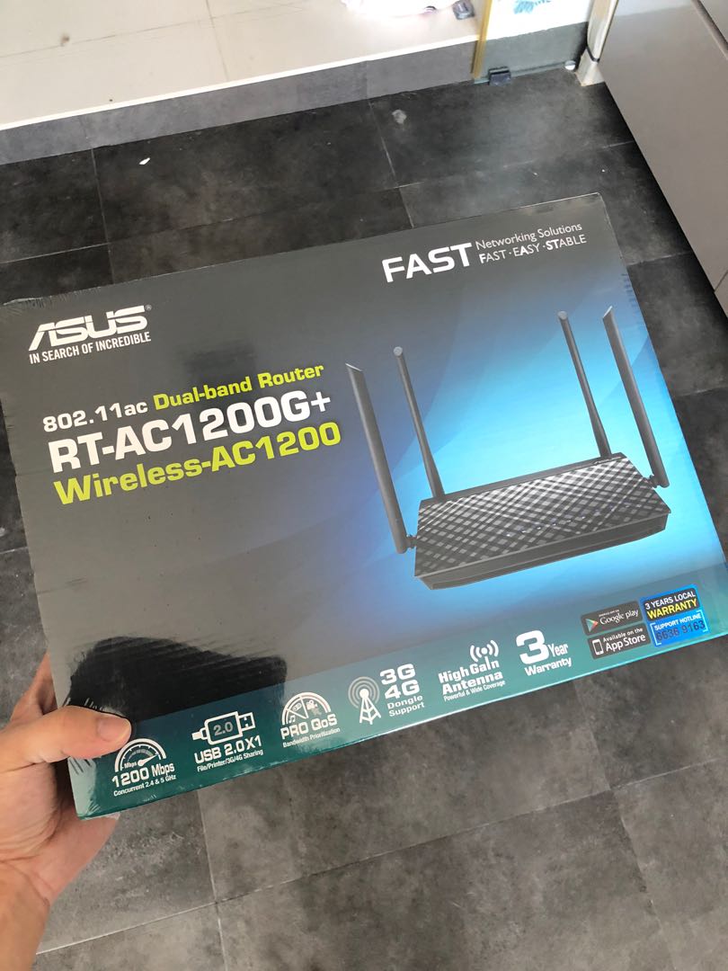 ASUS RT-AC1200G+, Computers & Tech, Parts & Accessories, Networking on ...