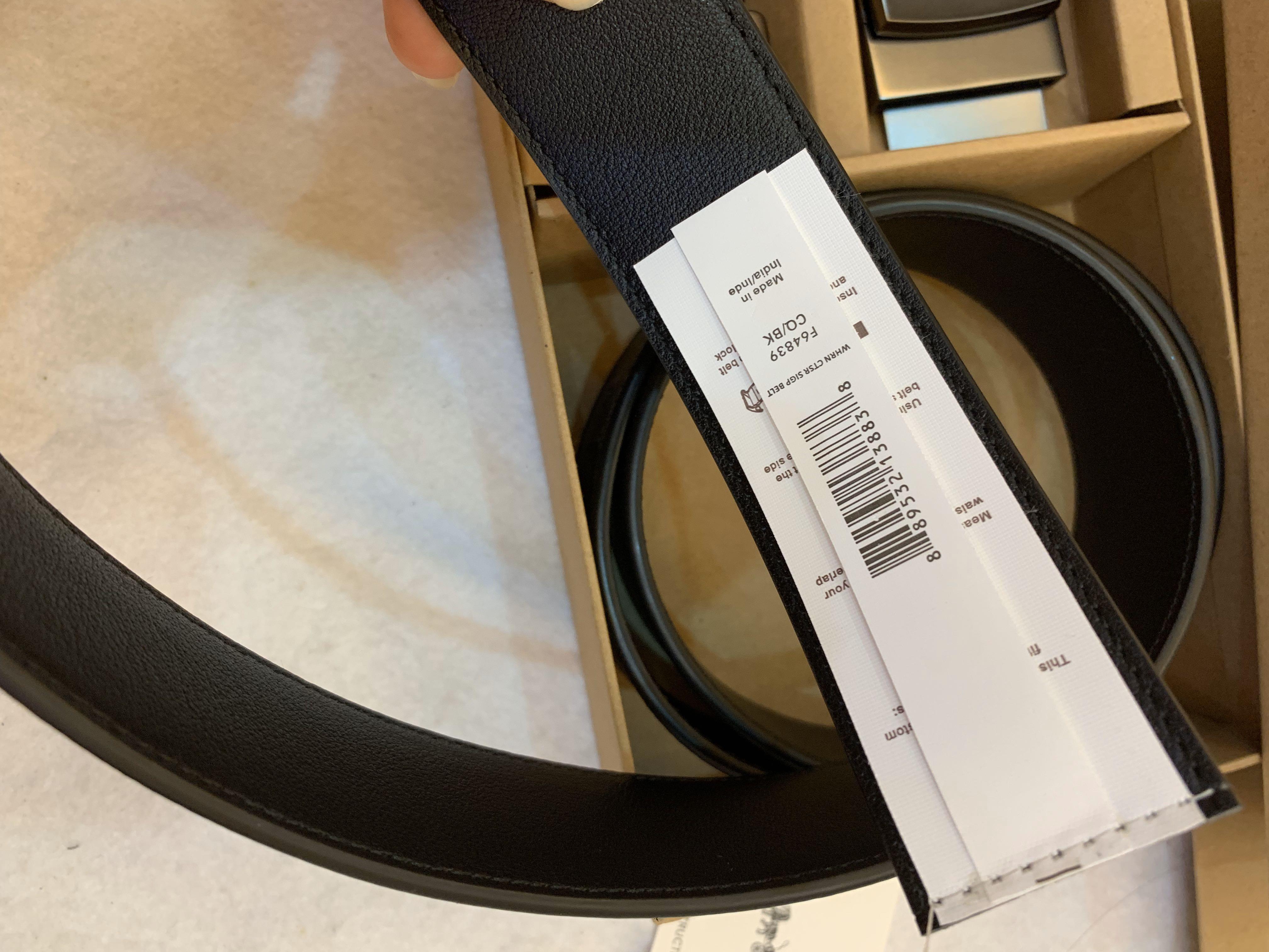 Authentic coach F64839 men belt reversible leather bhjjj, Luxury, Bags ...