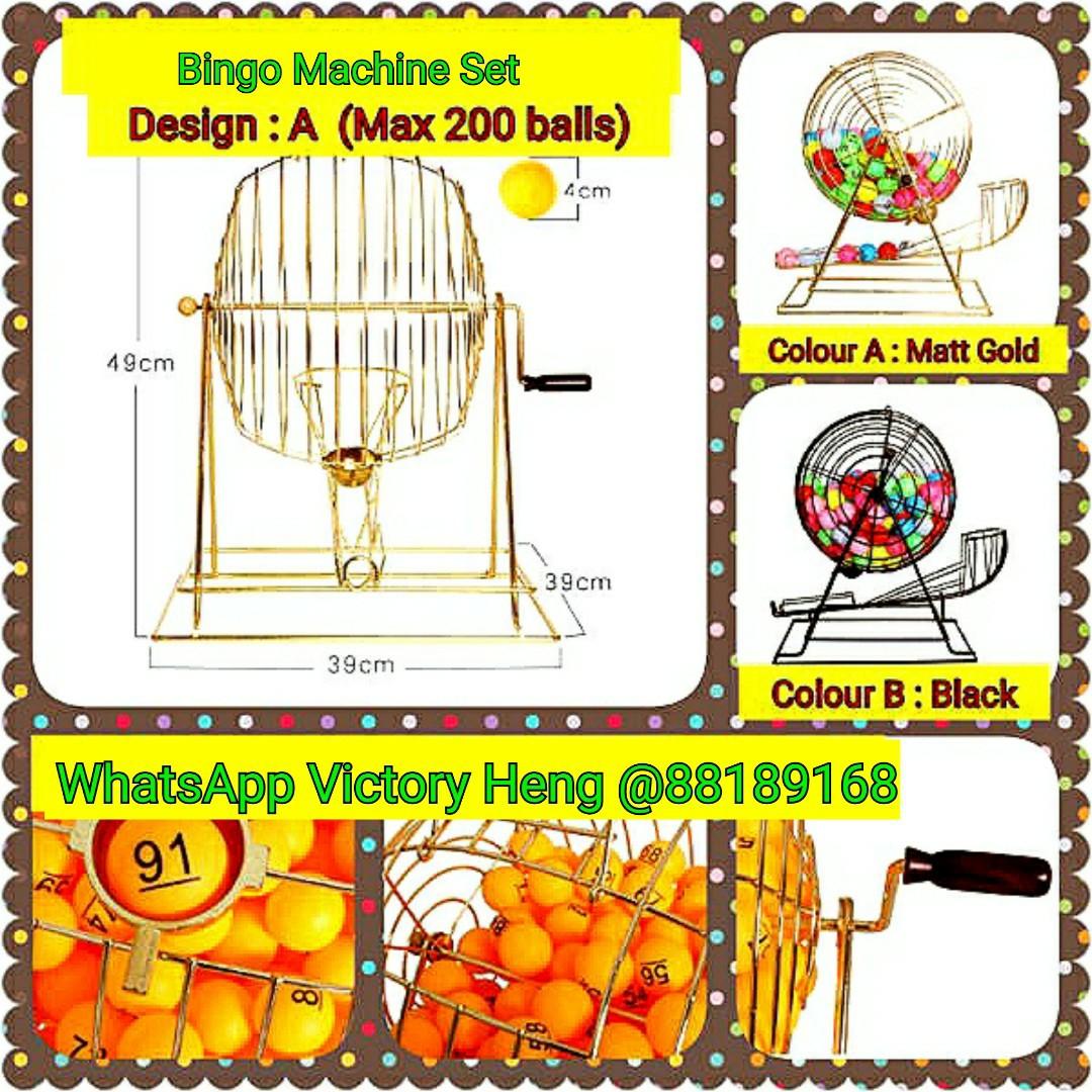 Bingo Machine 200 balls Set A (Gold), Hobbies & Toys, Memorabilia ...