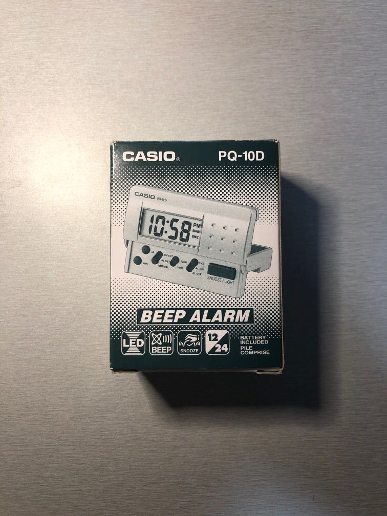 Casio alarm clock (pq-10d), Furniture & Home Living, Home Decor, Clocks ...