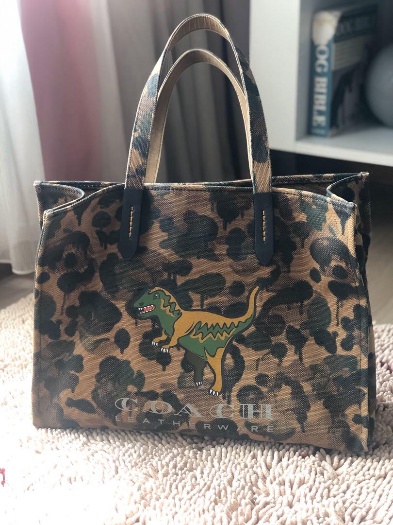 Coach Tote Bag - Rexy Camo, Women's Fashion, Bags & Wallets, Tote Bags ...