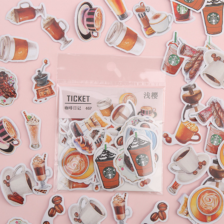 Coffee Lovers Sticker Pack #605, Books & Stationery, Stationery on ...