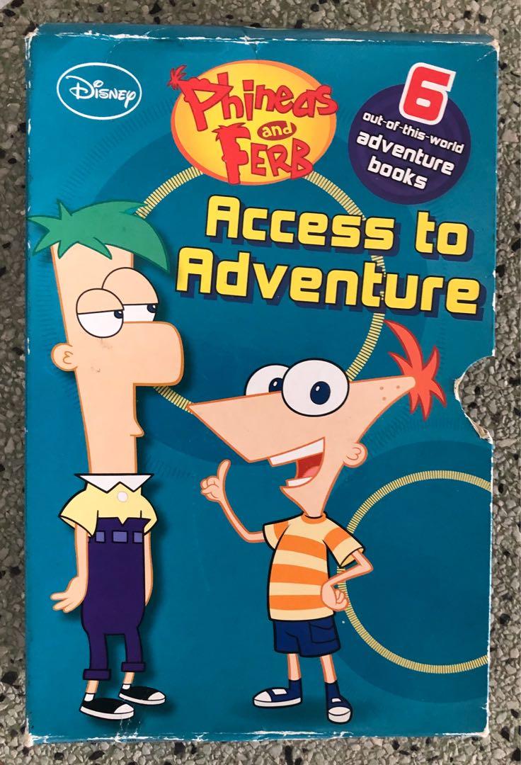 Disney Phineas and Ferb - Access to Adventure Book Set, Hobbies & Toys ...