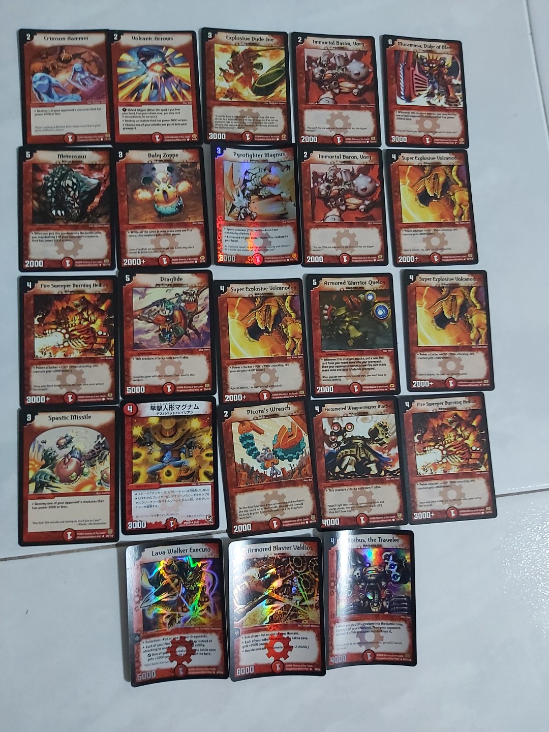 Duel Masters Fire Deck, Toys & Games, Board Games & Cards on Carousell