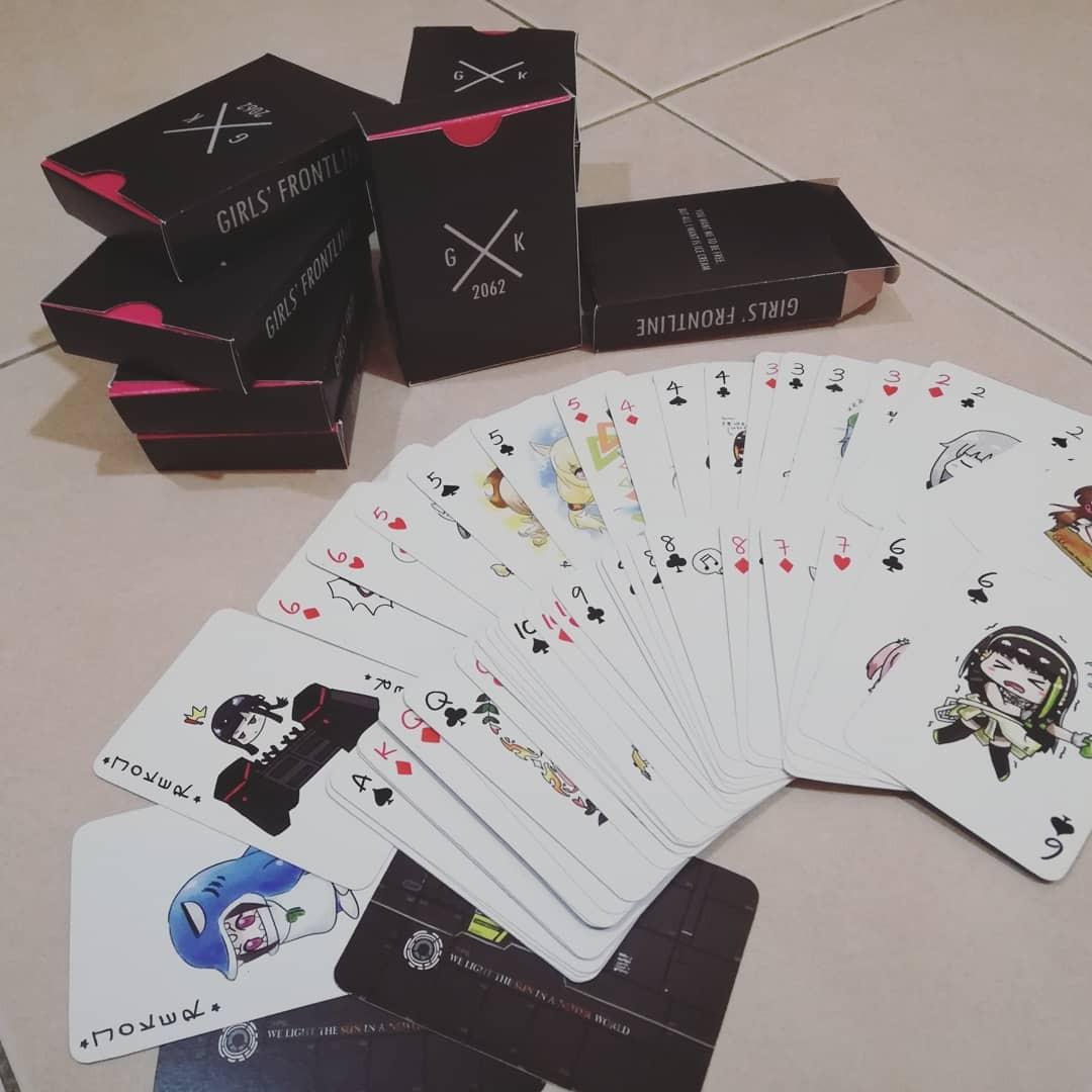 Girls frontline poker cards, Hobbies & Toys, Toys & Games on Carousell