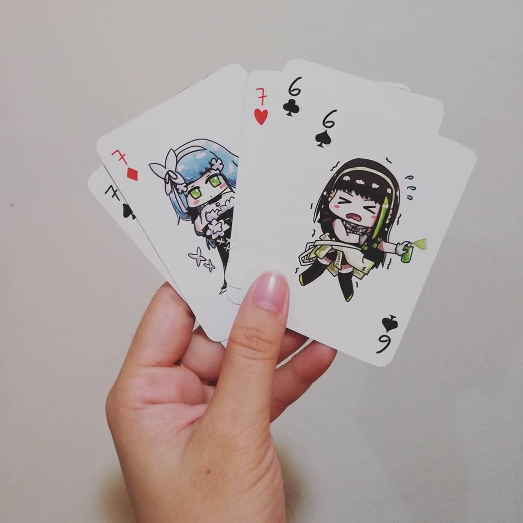 Girls frontline poker cards, Hobbies & Toys, Toys & Games on Carousell